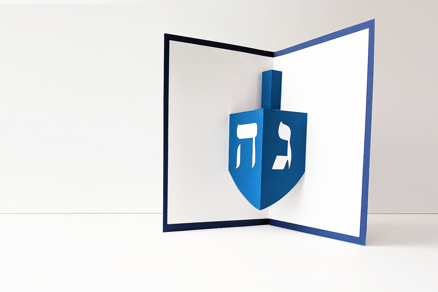 Hanukkah Dreidel Pop Up Card SVG Cutting Template – Designed by Geeks