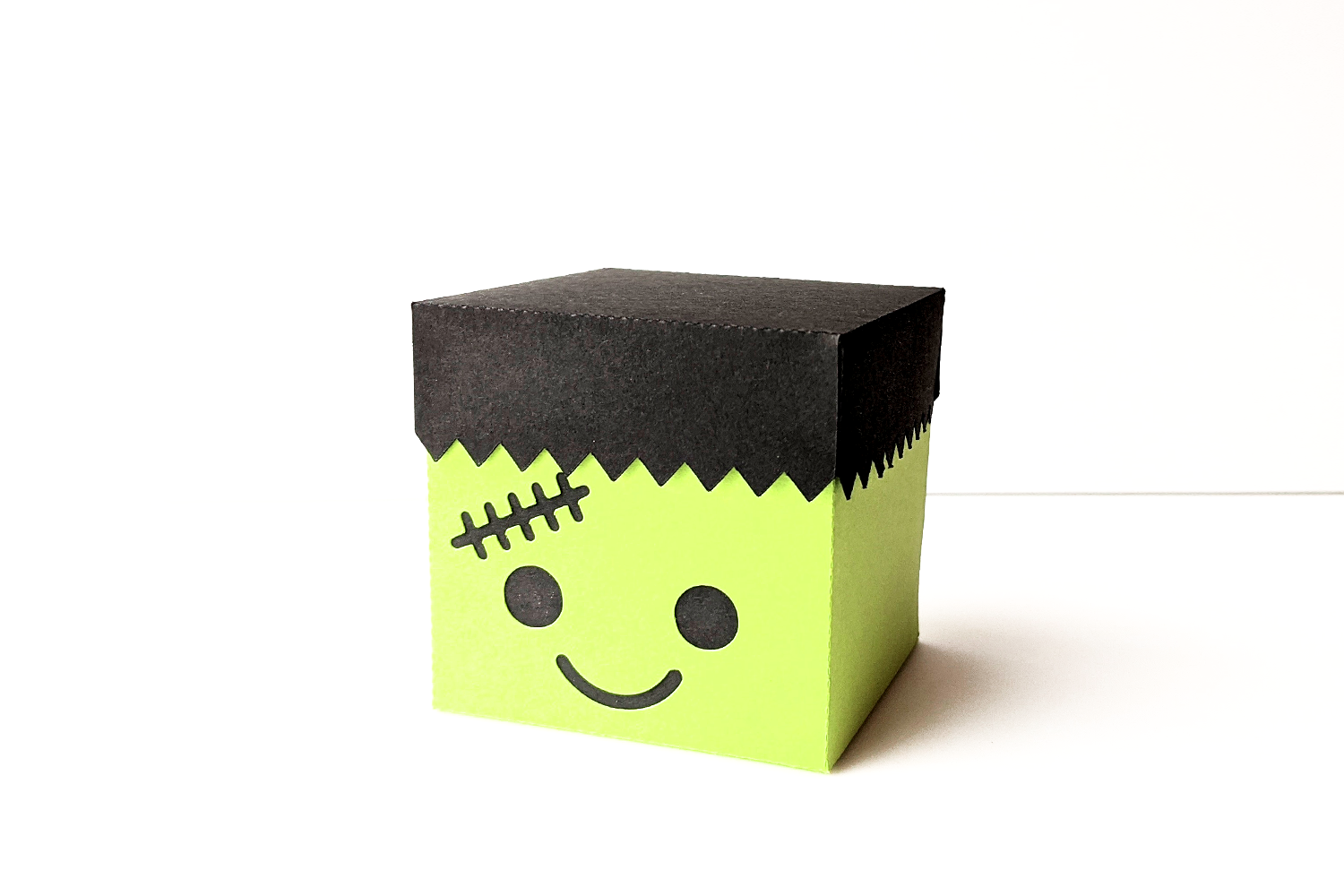 Halloween Frankenstein's Monster Cube Box SVG File Cutting Template ...
