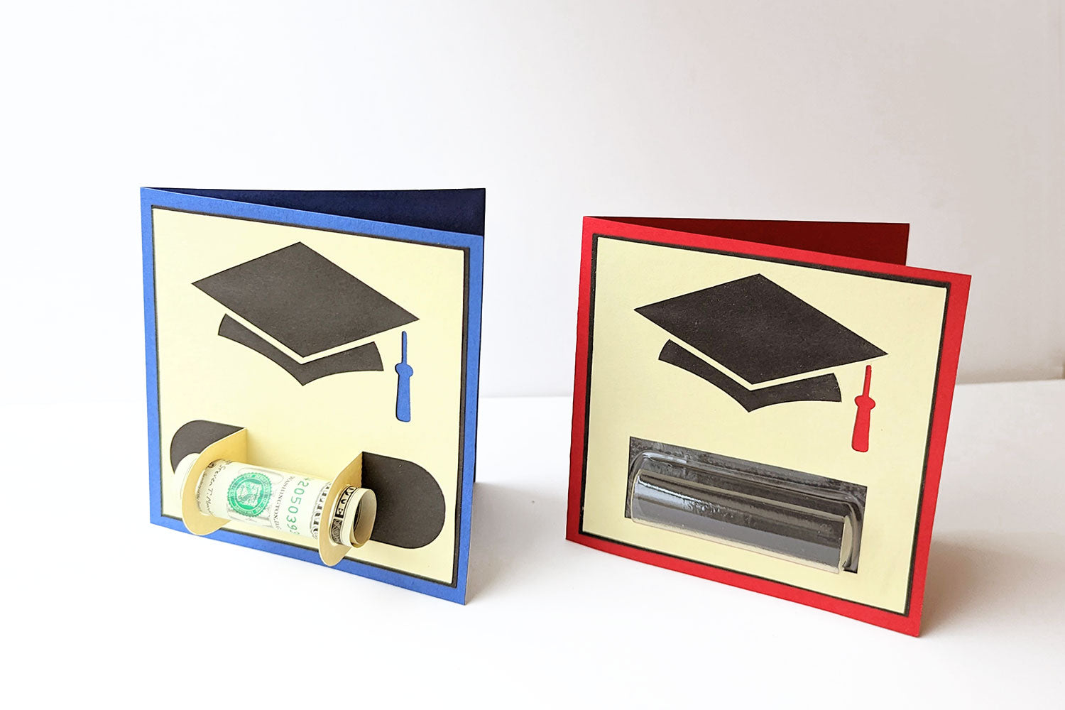 Grad Hat Money Roll Holder Card SVG File – Designed by Geeks