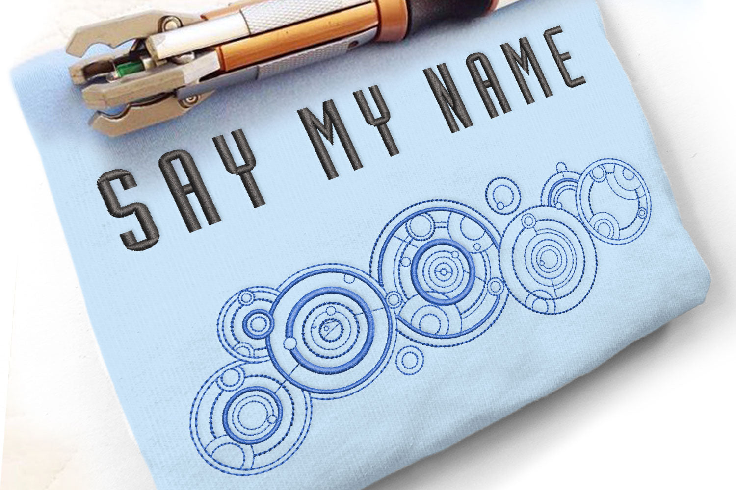 The Doctor's Name in Gallifreyan Embroidery Design – Designed by Geeks