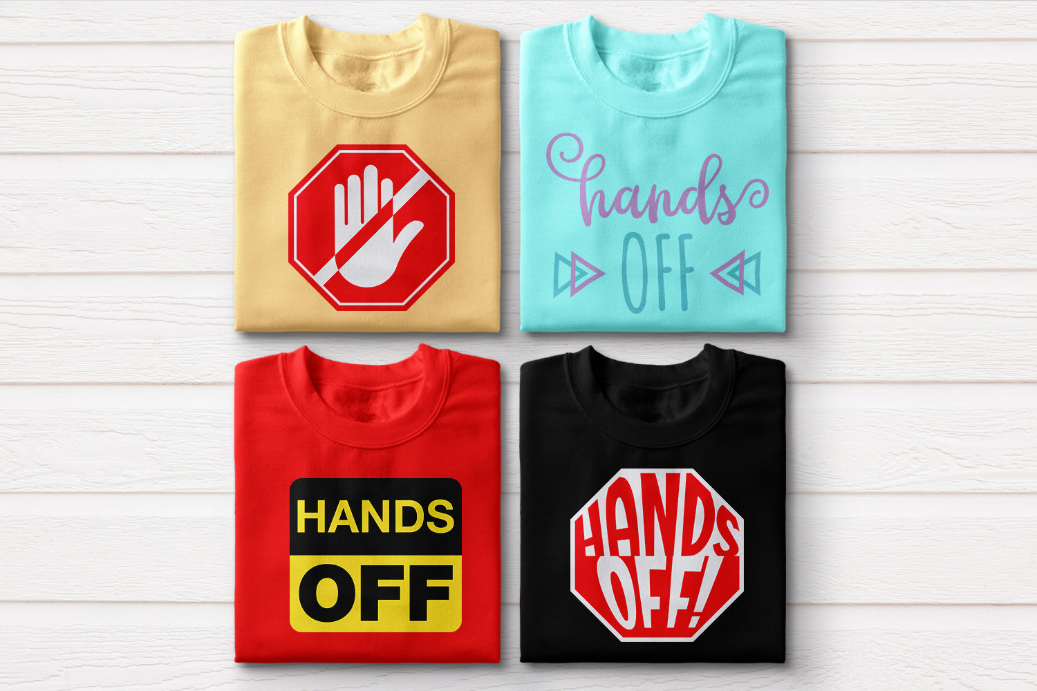 Hands Off SVG File Set – Designed by Geeks