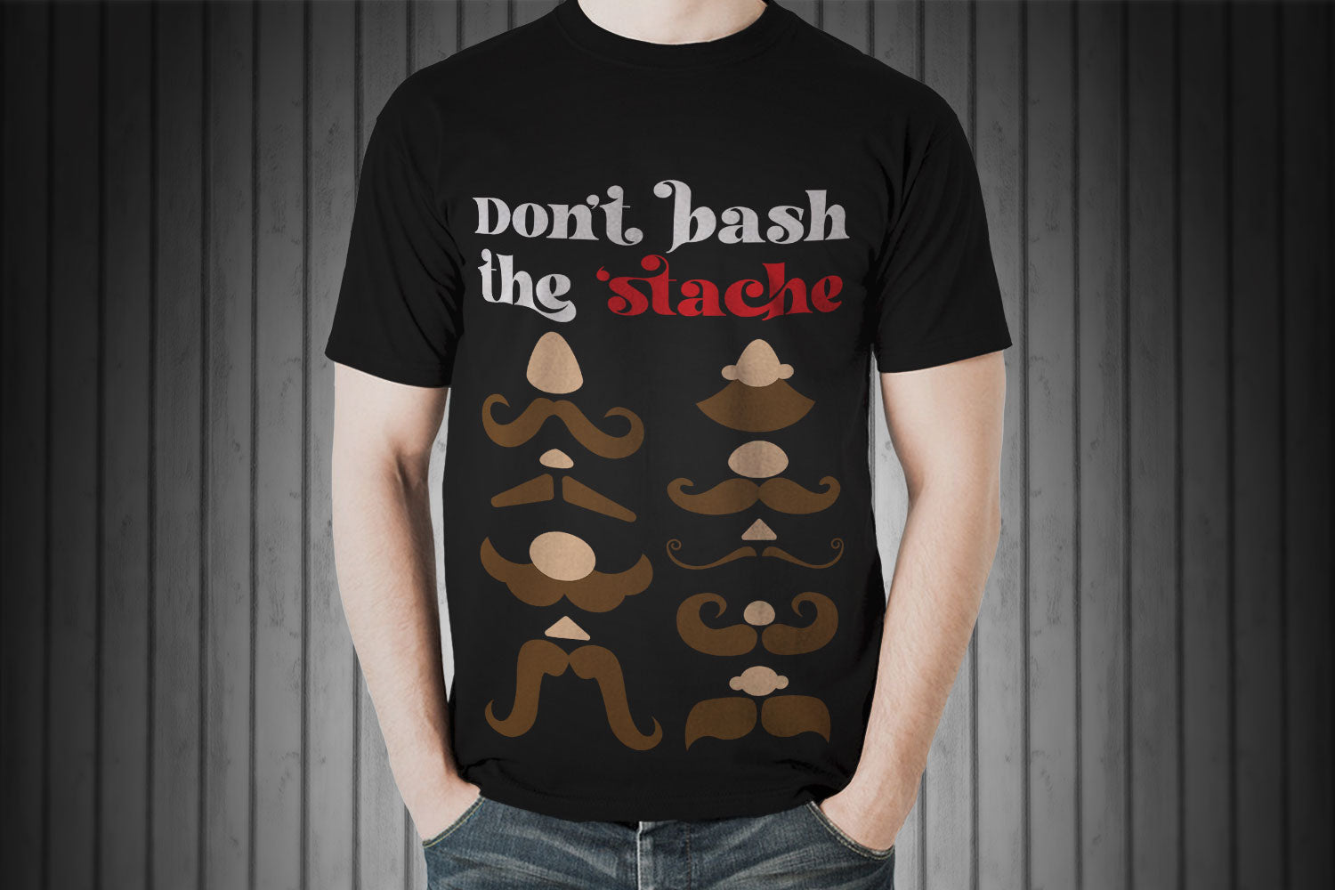Don't Bash the 'Stache Mustache SVG File – Designed by Geeks