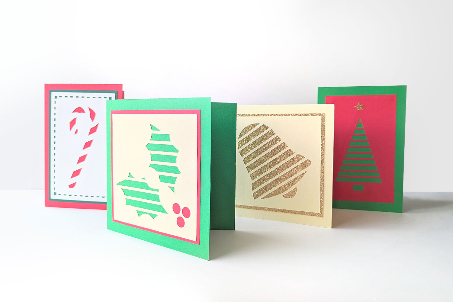 Papercut Christmas Card SVG Set – Designed by Geeks