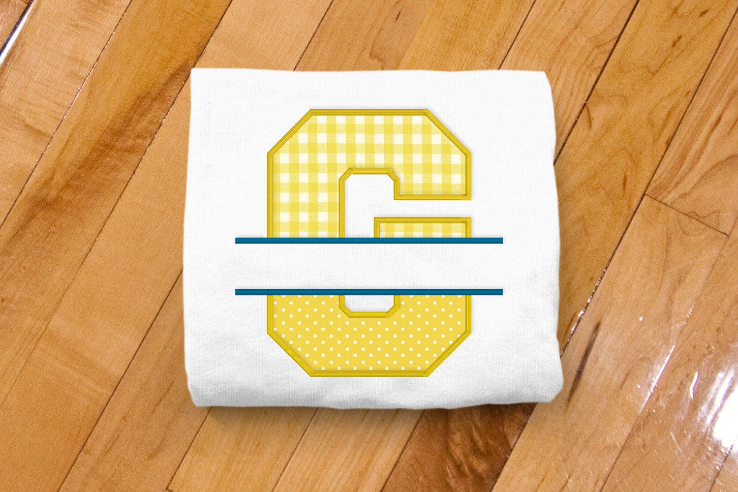 Varsity Letter G Split Applique Embroidery File – Designed by Geeks