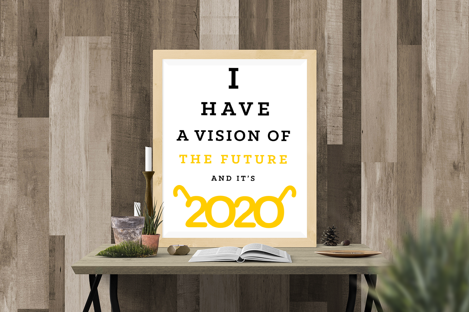 2020 Vision New Year SVG File Cutting Template – Designed by Geeks