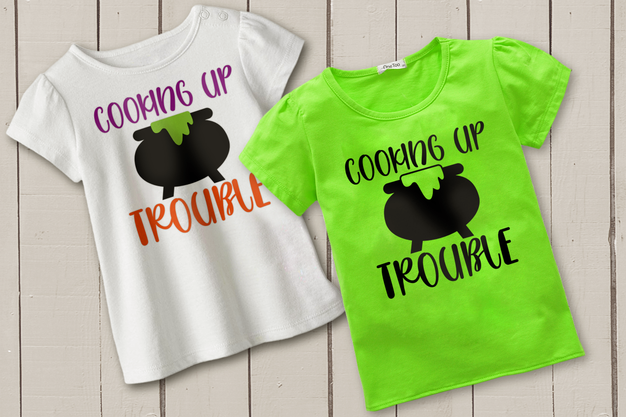 Cooking Up Trouble Halloween SVG File Cutting Template – Designed by Geeks
