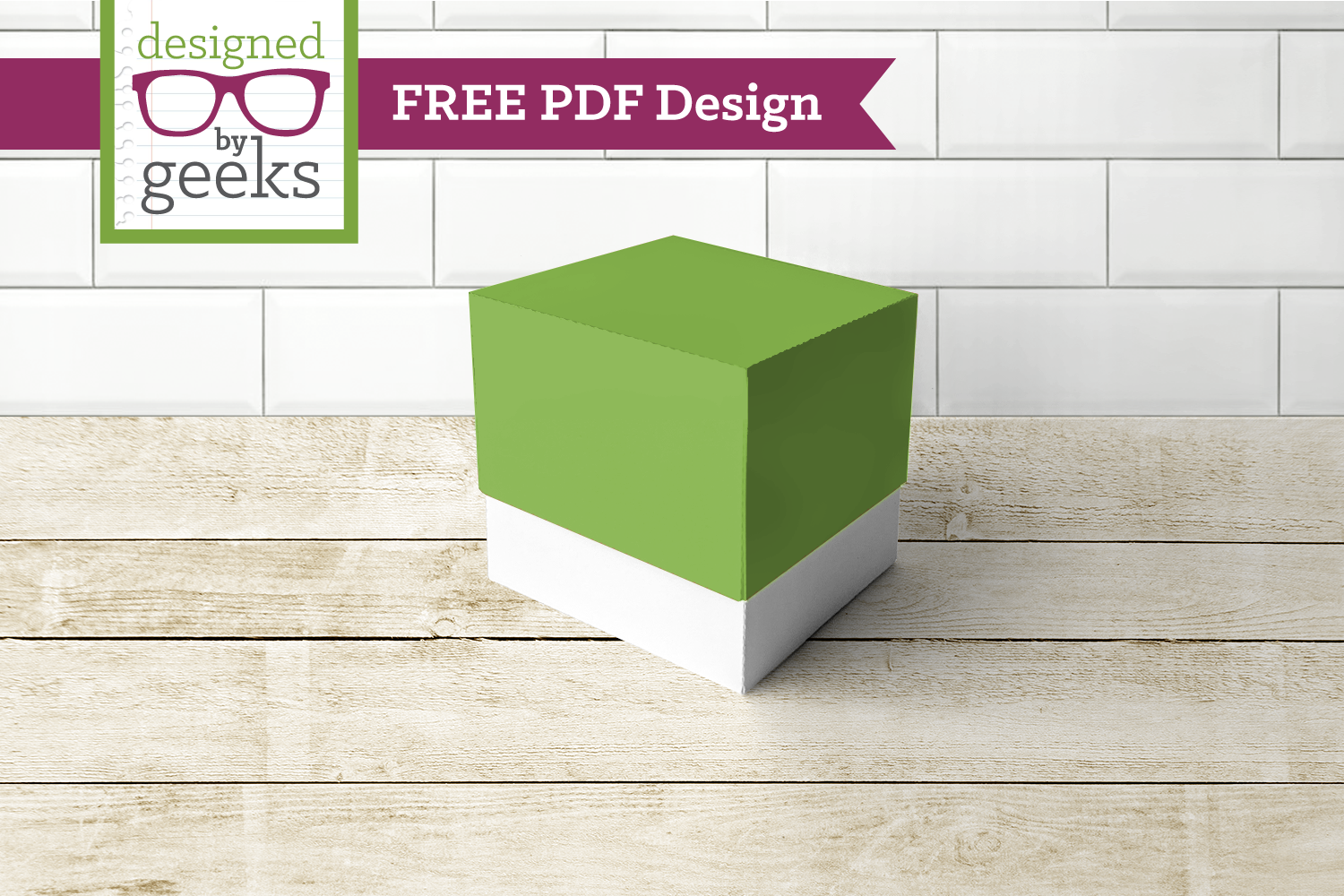 FREE PDF - Cube Box with Lid – Designed by Geeks