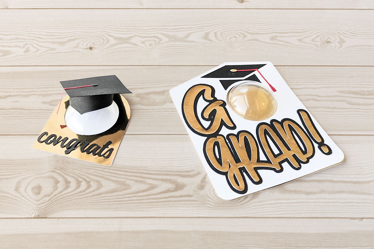 Grad Cap Candy Dome Holder SVG File Duo – Designed by Geeks
