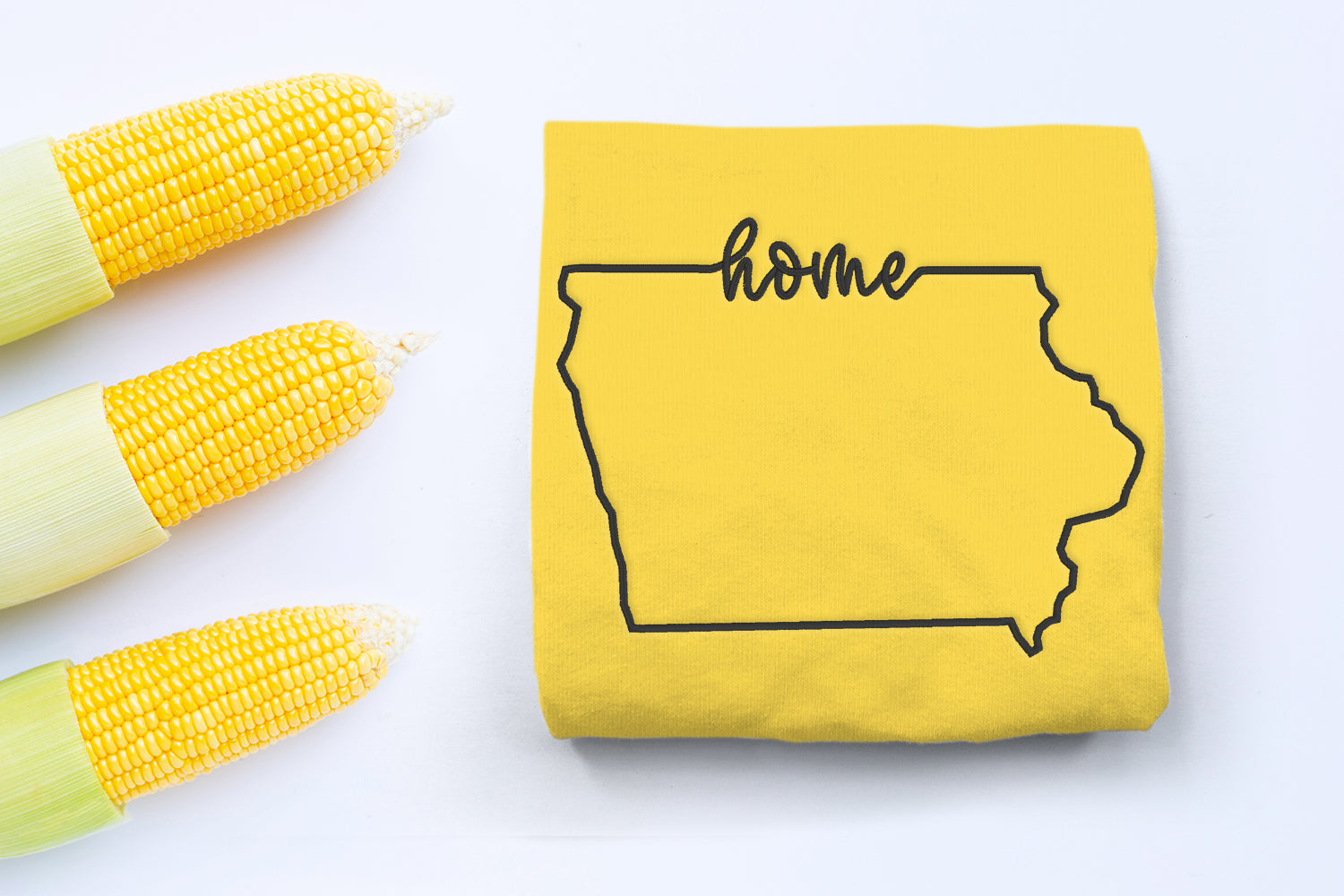 Iowa Home State Outline Embroidery Design – Designed by Geeks