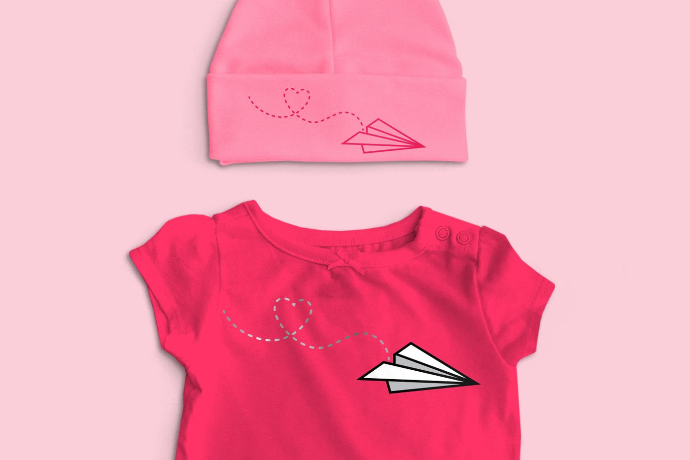 Paper Airplane With Heart Trail SVG File Cutting Template Designed By paper-airplane-with-heart-trail-svg-file-cutting-template-designed-by