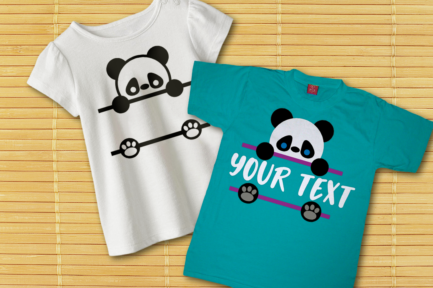 Peeking Panda Split SVG File Cutting Template – Designed by Geeks