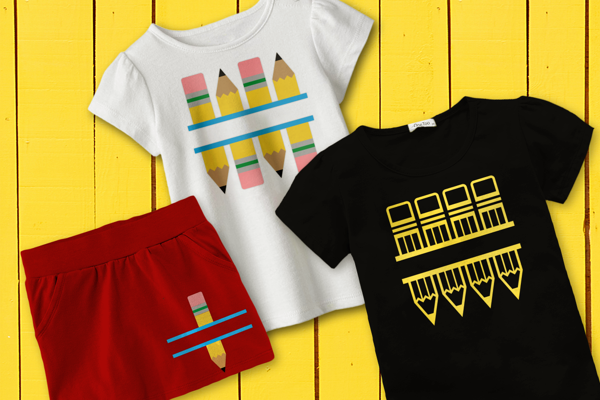 Pencil Splits SVG File Cutting Template – Designed by Geeks