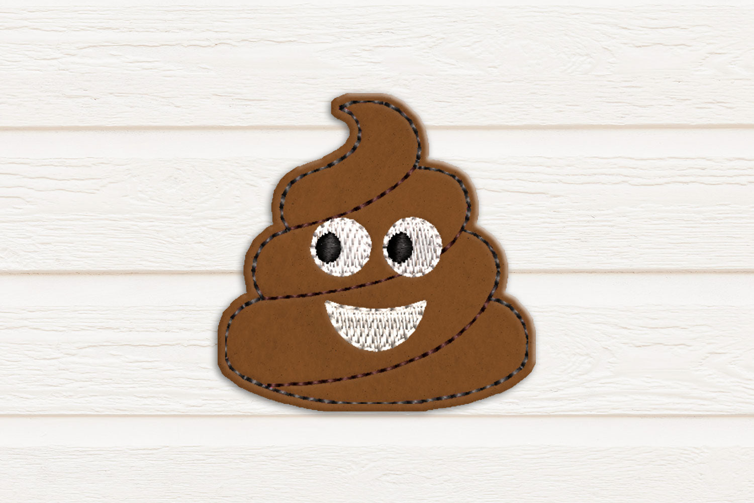 Poop Emoji Feltie Applique Embroidery Design – Designed by Geeks