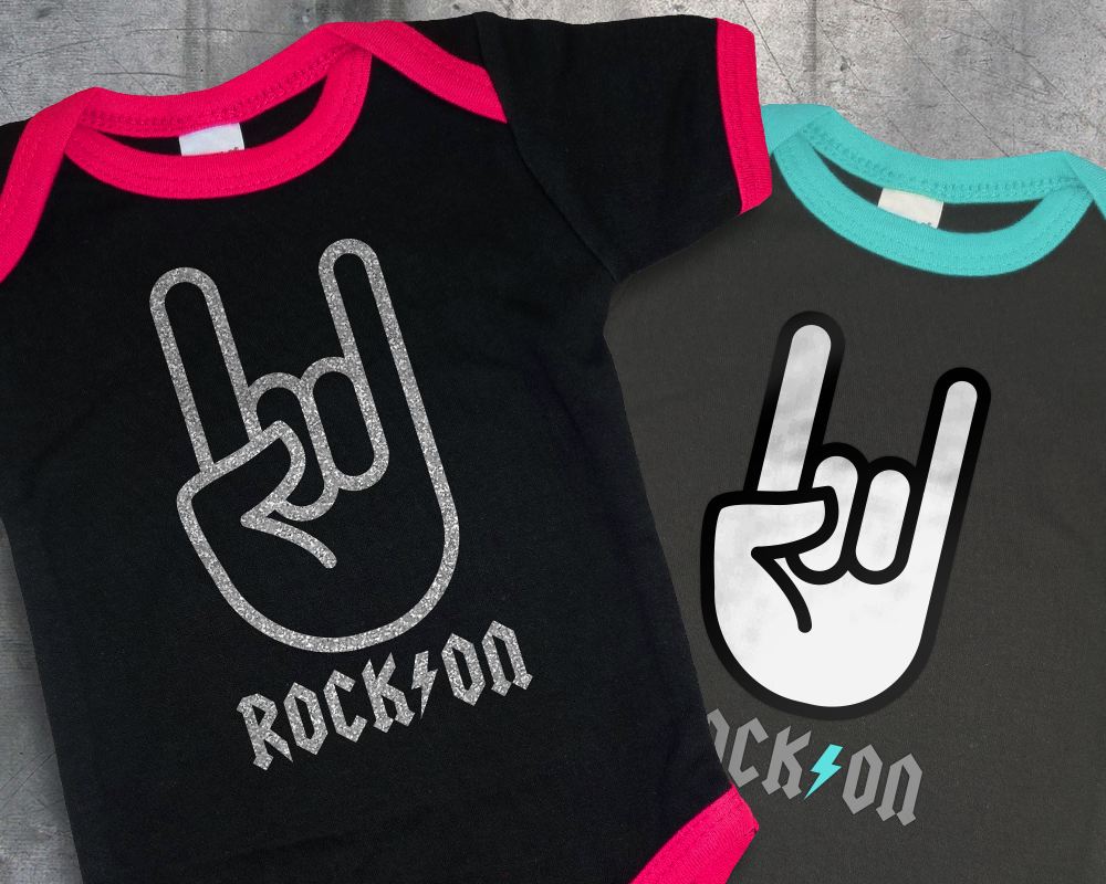 Rock and Roll Hand Gesture SVG File Template – Designed by Geeks