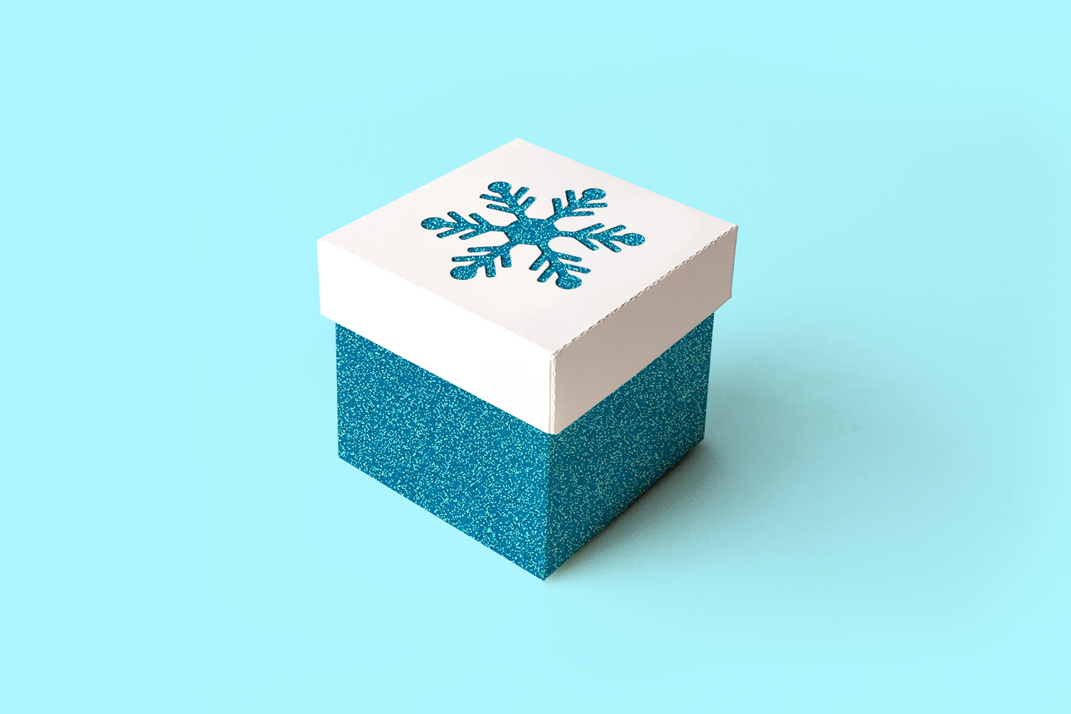 Snowflake Cube Box With Lid SVG File Cutting Template – Designed by Geeks