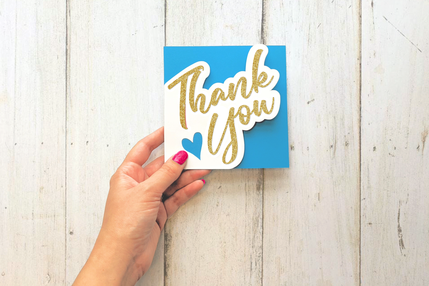 Papercut Thank You Card SVG Cutting Template – Designed by Geeks