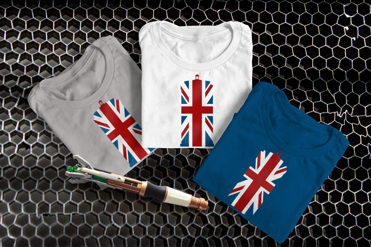 Union Jack Phone Box SVG File – Designed by Geeks
