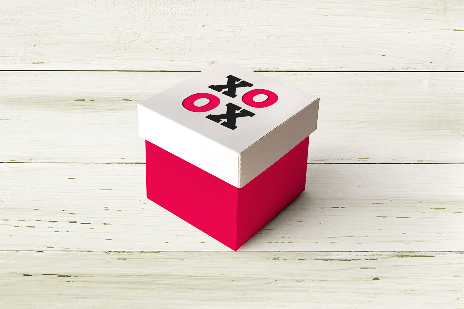 XOXO Cube Box With Lid SVG File Cutting Template – Designed by Geeks
