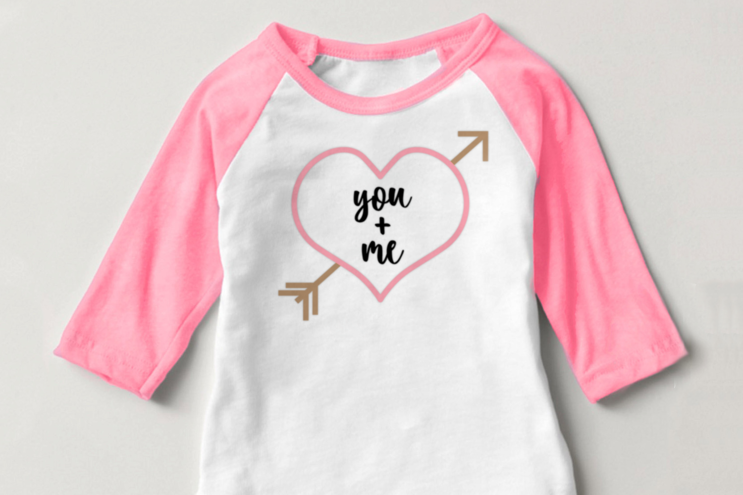You + Me Heart with Arrow SVG File Cutting Template – Designed by Geeks