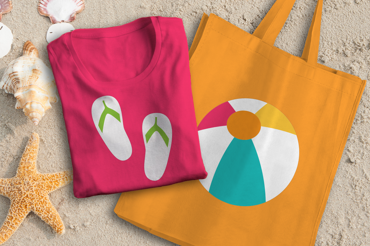 Summer Beach SVG File Template Set – Designed by Geeks