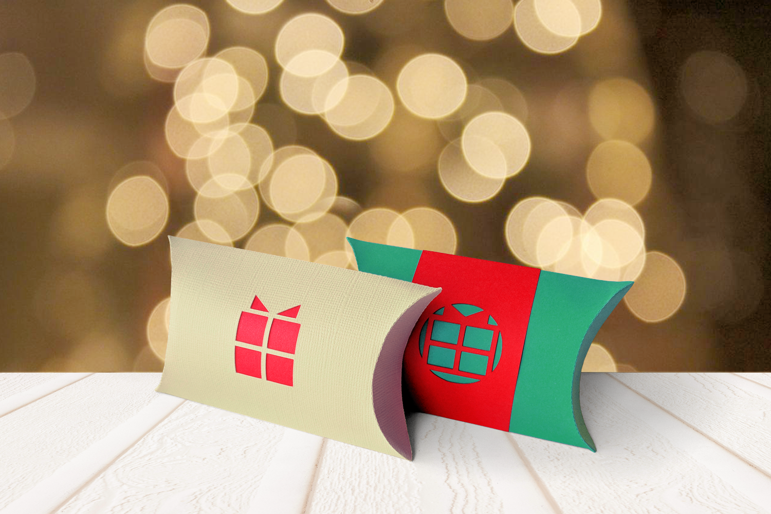 Gift Box Pillow Box SVG File Cutting Template – Designed by Geeks