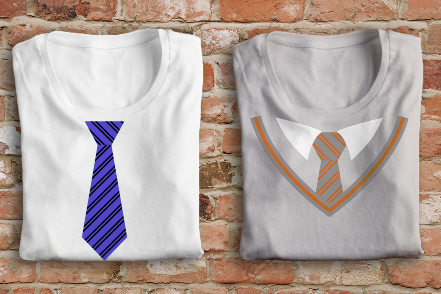 School Uniform and Striped Tie SVG File Cutting Template Set – Designed ...