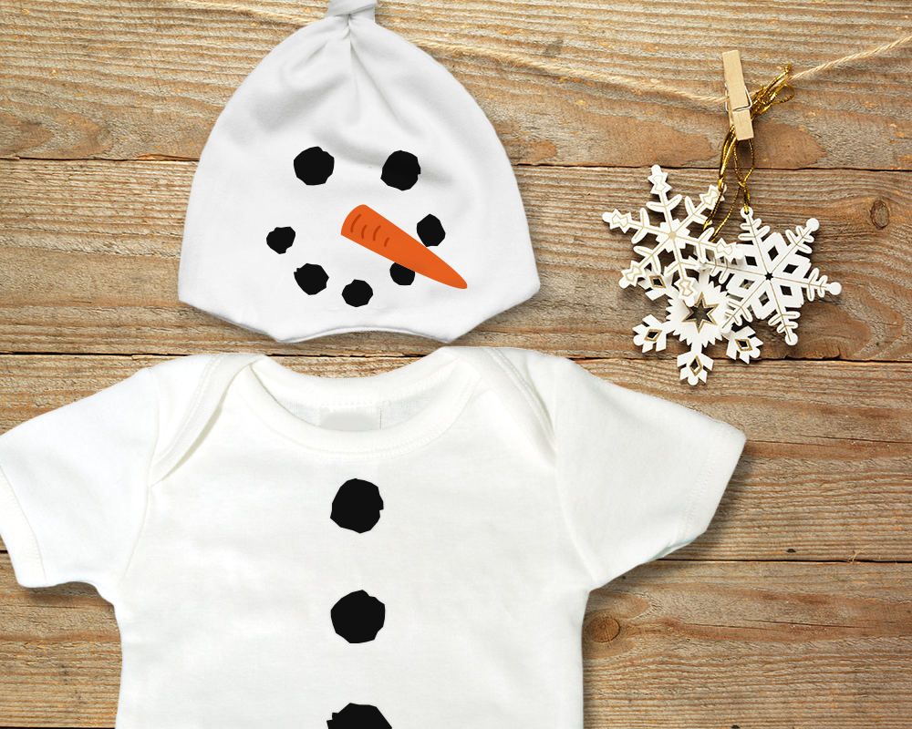 Snowman Face SVG File Template – Designed by Geeks